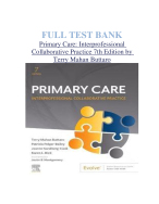 TEST BANK Primary Care Interprofessional Collaborative Practice 6th ...