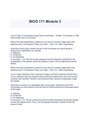 BIOD 171 Module 3 (Latest 2023/2024) Complete Solution - DocMerit