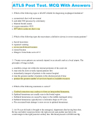 ATLS Post Test. MCQ Questions With Answers 20242024 Updated.pdf - DocMerit