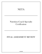 NETA - Nutrition Coach Specialty Certification - Final Assessment ...