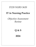 (WGU D220) NURS 3620 IT in Nursing Practice Objective Assessment Review ...