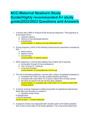 NCC-Maternal Newborn Study Guide A+ 2022/2023 Questions and Answers ...