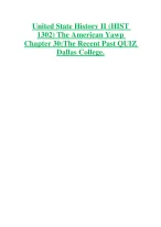United State History II (HIST 1302) The American Yawp Chapter 30:The ...