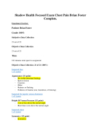 Brian foster "Chest Pain" Shadow Health focused Exam - DocMerit