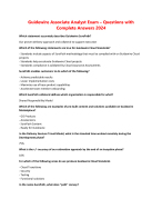 Guidewire Associate Analyst Exam – Questions with Complete Answers 2024 ...