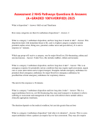 Assessment 2 NHS Pathways Questions & Answers (A+GRADED 100%VERIFIED ...