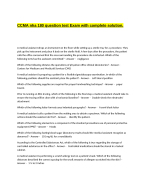 CCMA NHA Exam 2024 with complete solution - DocMerit