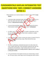 Fundamentals Kaplan Integrated Test / QUESTIONS AND ANSWERS / 100% ...