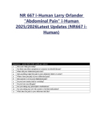 NR 667 i-Human Larry Orlander "Abdominal Pain" i-Human 2025/2026Latest ...