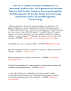 AHA ACLS Post-Test Answer Key (2025–2026) | 100% Verified Solutions ...