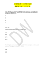 ATI TEAS 7 MATH TEST 2025 - DocMerit