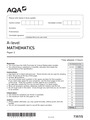 AQA June 2022 Question Paper A-level MATHEMATICS Paper 1 7357/1 - DocMerit