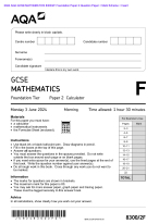 Actual 2024 AQA A-level GEOGRAPHY 7037/1 Paper 1 Physical geography ...