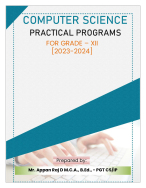 Computer Science NCERT – CBSE – Practical Programmes – For Class XII ...