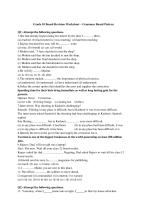 English Grammar - CBSE - Class 10 - Worksheet - DocMerit