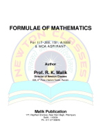 5) Formulae of Mathematics – For Class 12. IIT, JEE and other ...