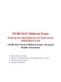 NURS 6512 Midterm Exam (New 14 Versions, 1400 Q and A)/NURS 6512N ...
