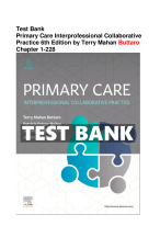 Test Bank Primary Care Interprofessional Collaborative Practice 6th ...