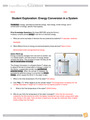 Gizmos Student Exploration: Energy Conversion in a System - DocMerit