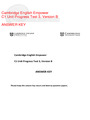 Cambridge English Empower C1 Unit Progress Test 3, Version B ANSWER KEY ...