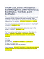 CVENT Exam, Cvent 2.0 Assessment - Event Management, CVENT Terminology ...