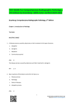TEST BANK For Comprehensive Radiographic Pathology, 7th Edition by ...