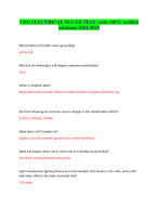 THE ELECTRICAL NCCER TEST -with 100% verified solutions 2024-2025 ...