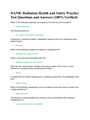 DANB Radiation Health and Safety Practice Test CORRECTLY ANSWERED 2022 ...