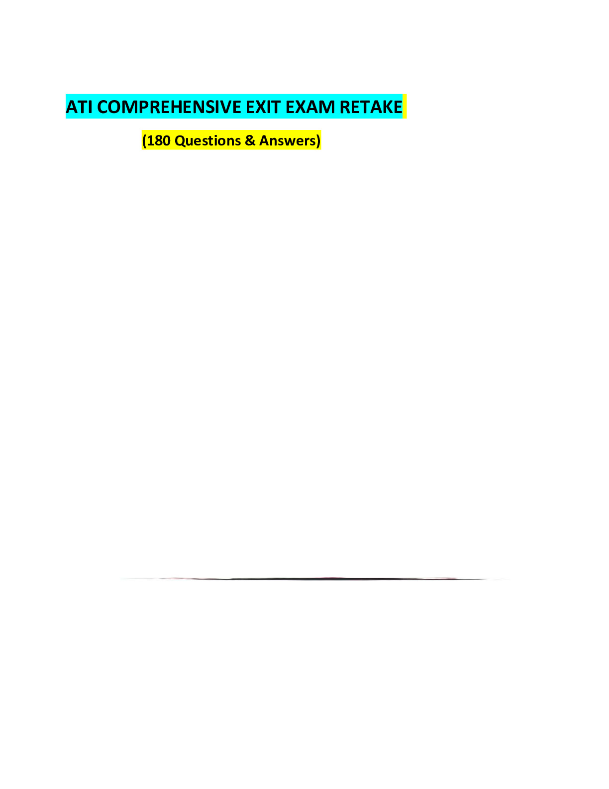 ATI COMPREHENSIVE EXIT EXAM 2024 WITH NGN, ATI COMPREHENSIVE EXIT EXAM ... ATI COMPREHENSIVE EXIT EXAM 2024 WITH NGN, ATI COMPREHENSIVE EXIT EXAM ...