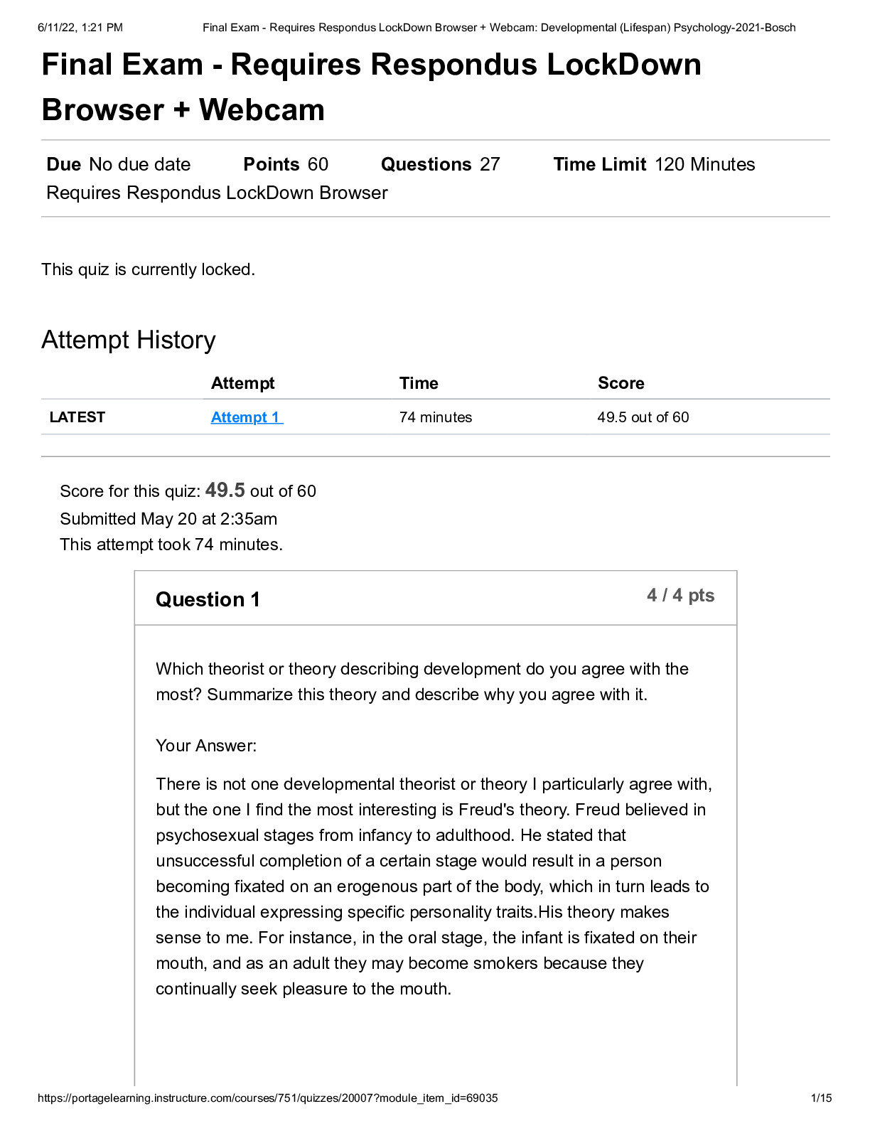 PSYC 140 Final Exam (2 Versions) & PSYC 140 Module 1, 2, 3, 4, 5, 6, 7 ...