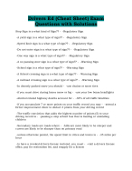 Drivers Ed (Cheat Sheet) Exam Questions with Solutions - DocMerit