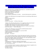 California Child Abuse Mandated Reporting Exam Questions with 100% ...