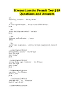 Massachusetts Permit Test|39 Questions and Answers - DocMerit