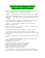 Jamaica's general Drivers license mechanical test Exam Questions and ...