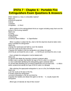IFSTA 7 - Chapter 6 - Portable Fire Extinguishers Exam Questions ...