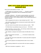 USMC CACO EXAM QUESTIONS WITH ANSWERS 2025 - DocMerit