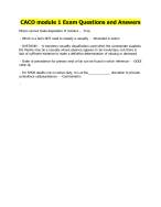 CACO module 1 Exam Questions & Answers - DocMerit