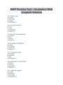 HSPT Practice Test – Vocabulary With Complete Solution - DocMerit