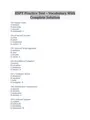 HSPT Practice Test – Vocabulary With Complete Solution - DocMerit