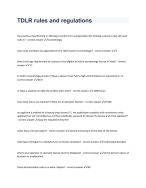 TDLR rules and regulations with complete solutions - DocMerit