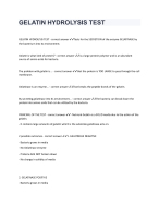 GELATIN HYDROLYSIS TEST fully solved - DocMerit