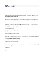 FiCep Part 1 questions with complete solutions - DocMerit