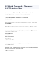 CPH LAB: Community Diagnosis, COPAR, Action Plan with complete ...