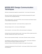 NCIDQ IDFX Design Communication Techniques questions with correct answers - DocMerit