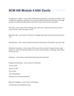 SCM 300 Module 4 ASU Davila with complete solutions - DocMerit