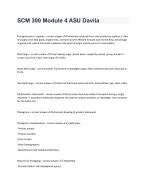 SCM 300 Module 4 ASU Davila with complete solutions - DocMerit