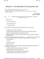 Module 8 - Joint Operations Planning Post Test - DocMerit