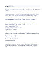 ACLS 2024 UPDATED Questions with complete solution - DocMerit