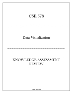 (ASU) CSE 578 Data Visualization - Knowledge Assessment Review 20242025. - DocMerit