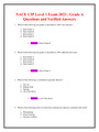 NACE CIP Level 1 Exams BUNDLED TOGETHER Questions and Verified Answers| (2023/ 2024 New Update ...
